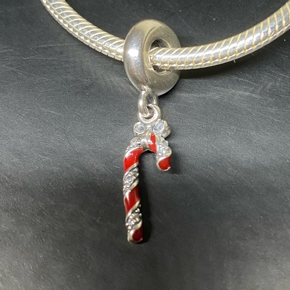 Pandora | Jewelry | New Authentic Pandora Sparkling Candy Cane Charm ...